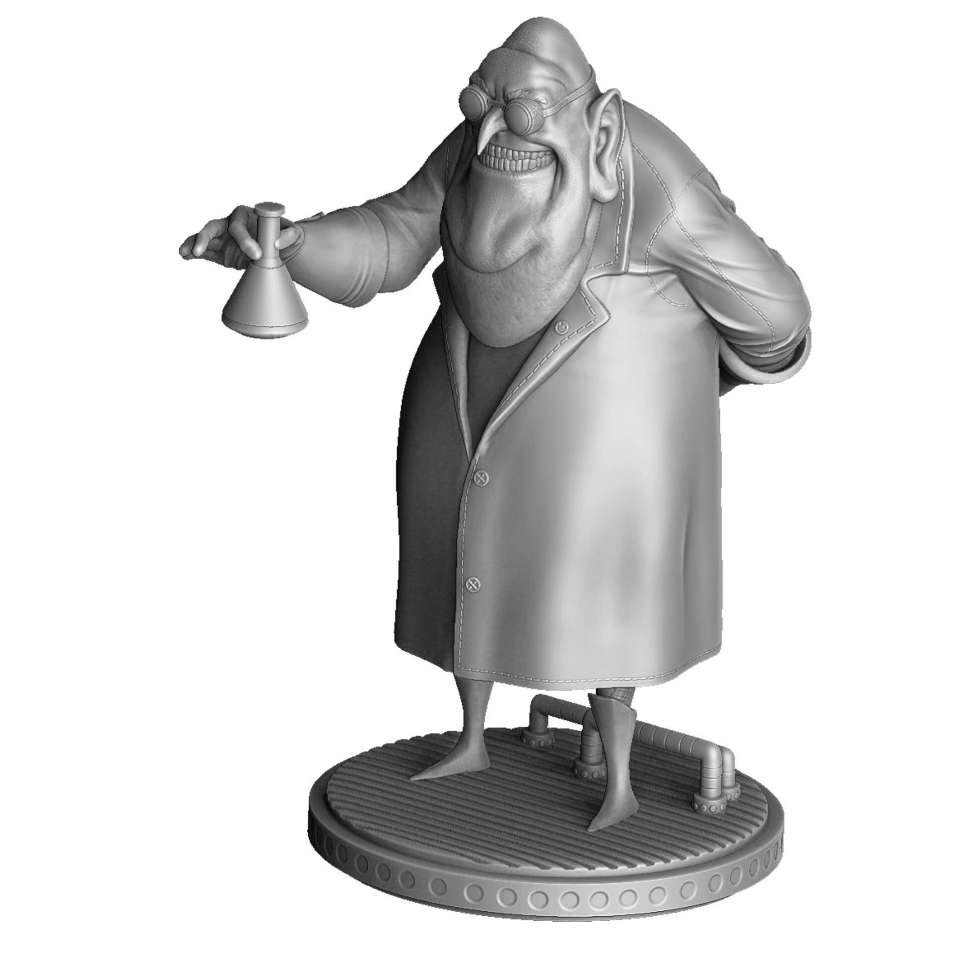 Doctor Nefario (Despicable Me) - 3D Model by naeem32