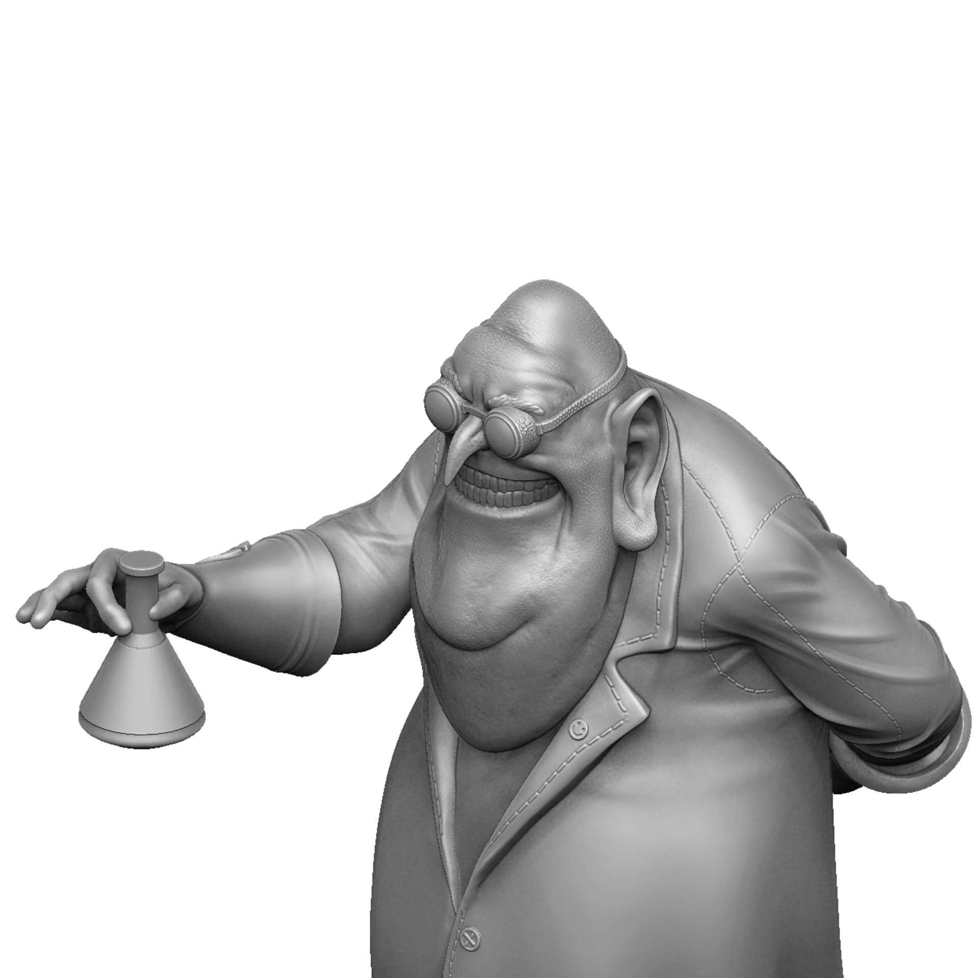 Doctor Nefario (Despicable Me) - 3D Model by naeem32