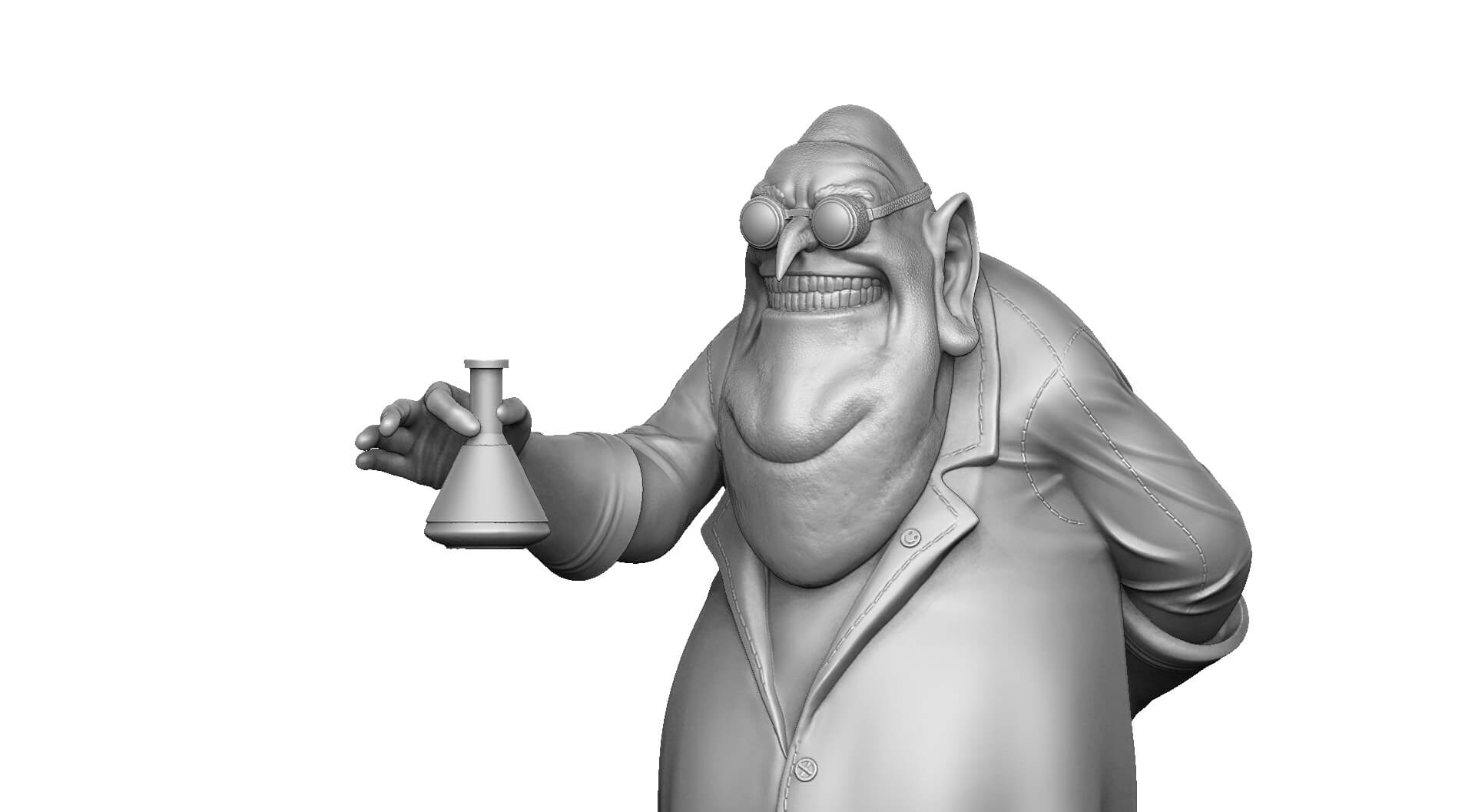 Doctor Nefario (Despicable Me) - 3D Model by naeem32