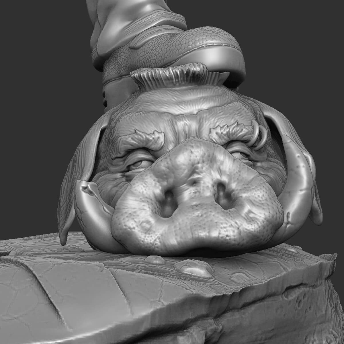 Duke Nukem With Boar's Head - 3D Model by naeem32