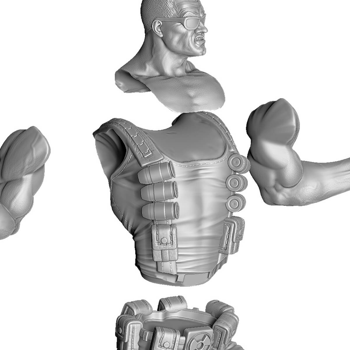 Duke Nukem With Boar's Head - 3D Model by naeem32