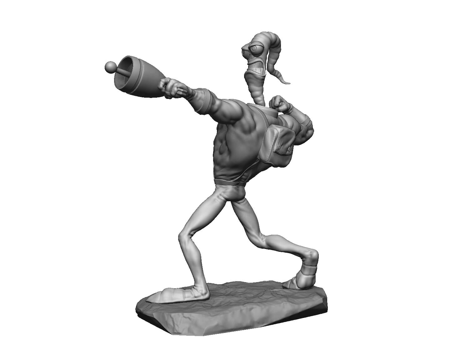 Earthworm Jim - 3D Model by naeem32