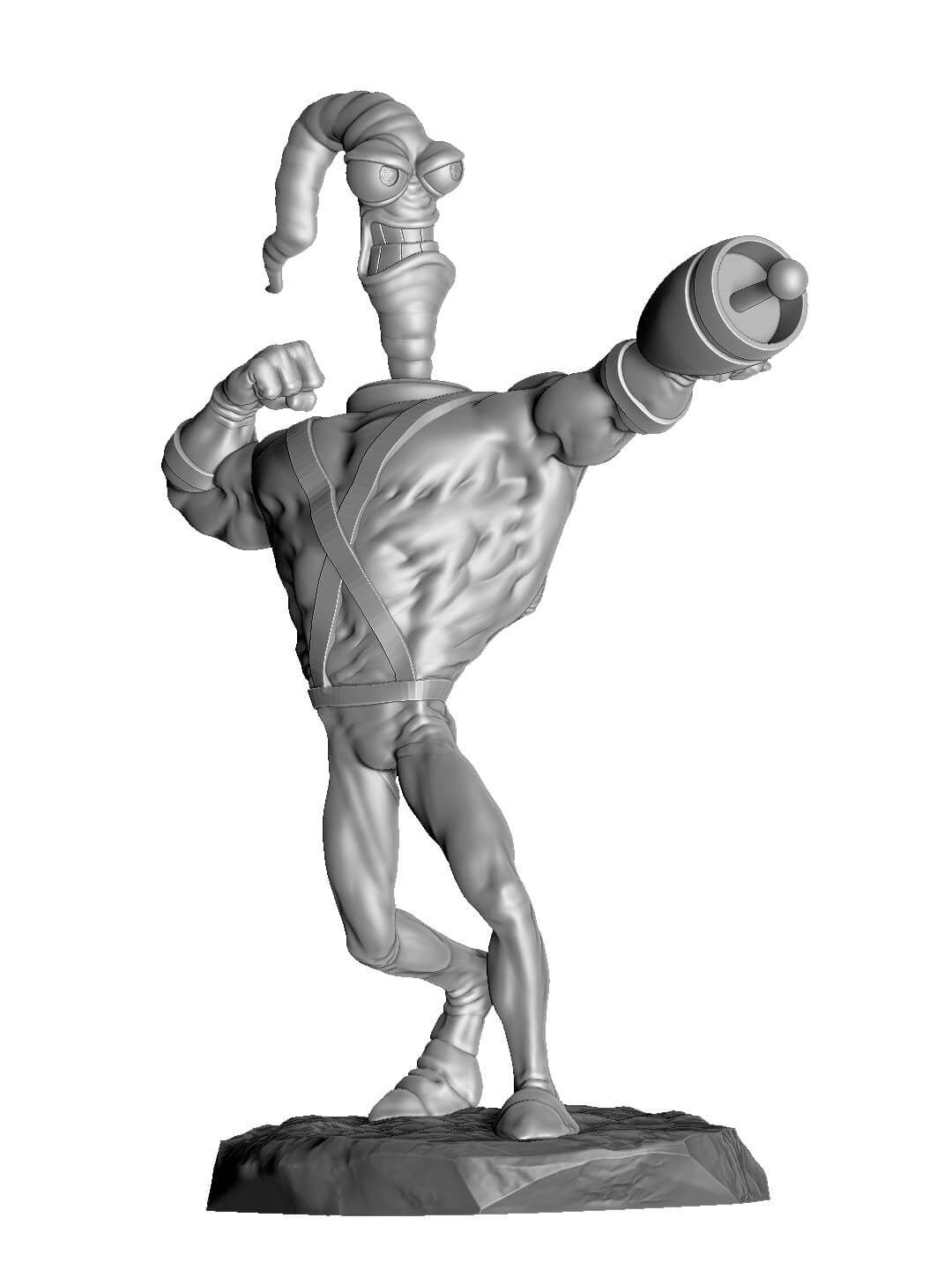 Earthworm Jim - 3D Model by naeem32