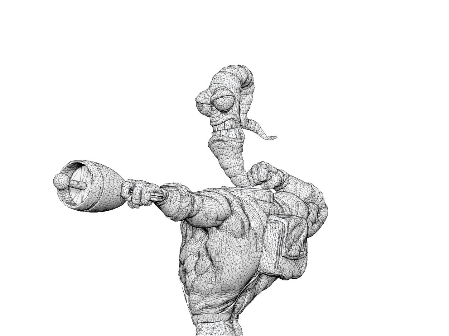 Earthworm Jim - 3D Model by naeem32