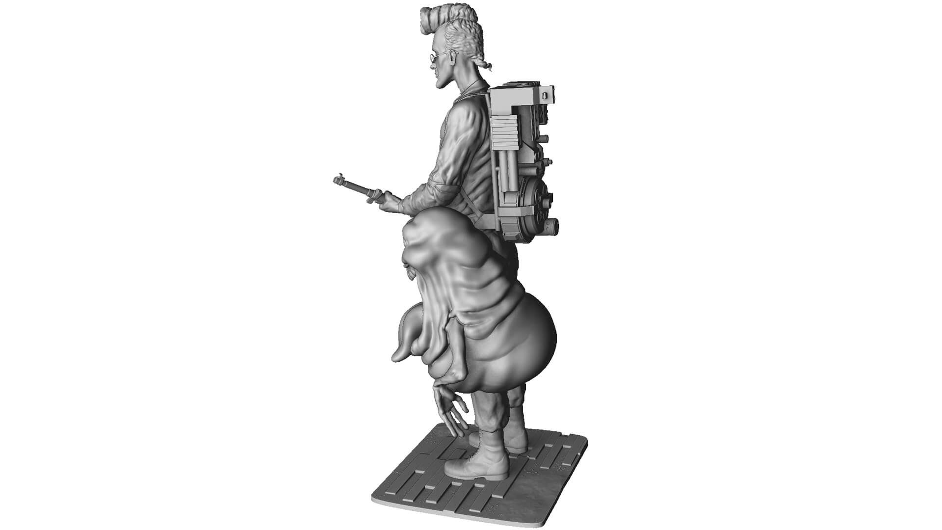 Egon Spengler and Slimer From The Movie "Ghostbusters&a - 3D Model by ...