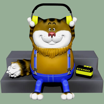 Fat Cat Vasily - 3D Model by naeem32