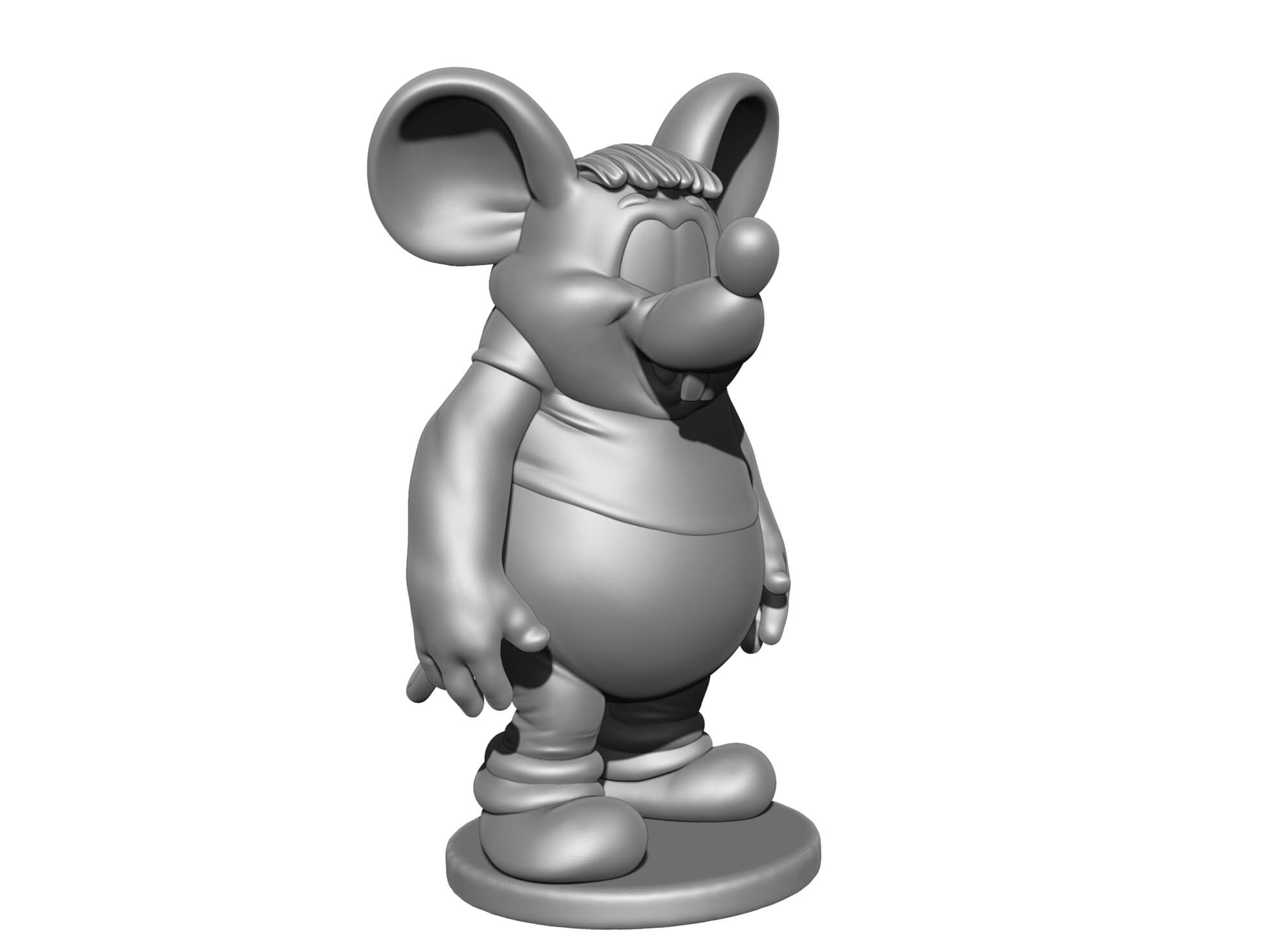 Fat Gray Mouse - 3D Model by naeem32
