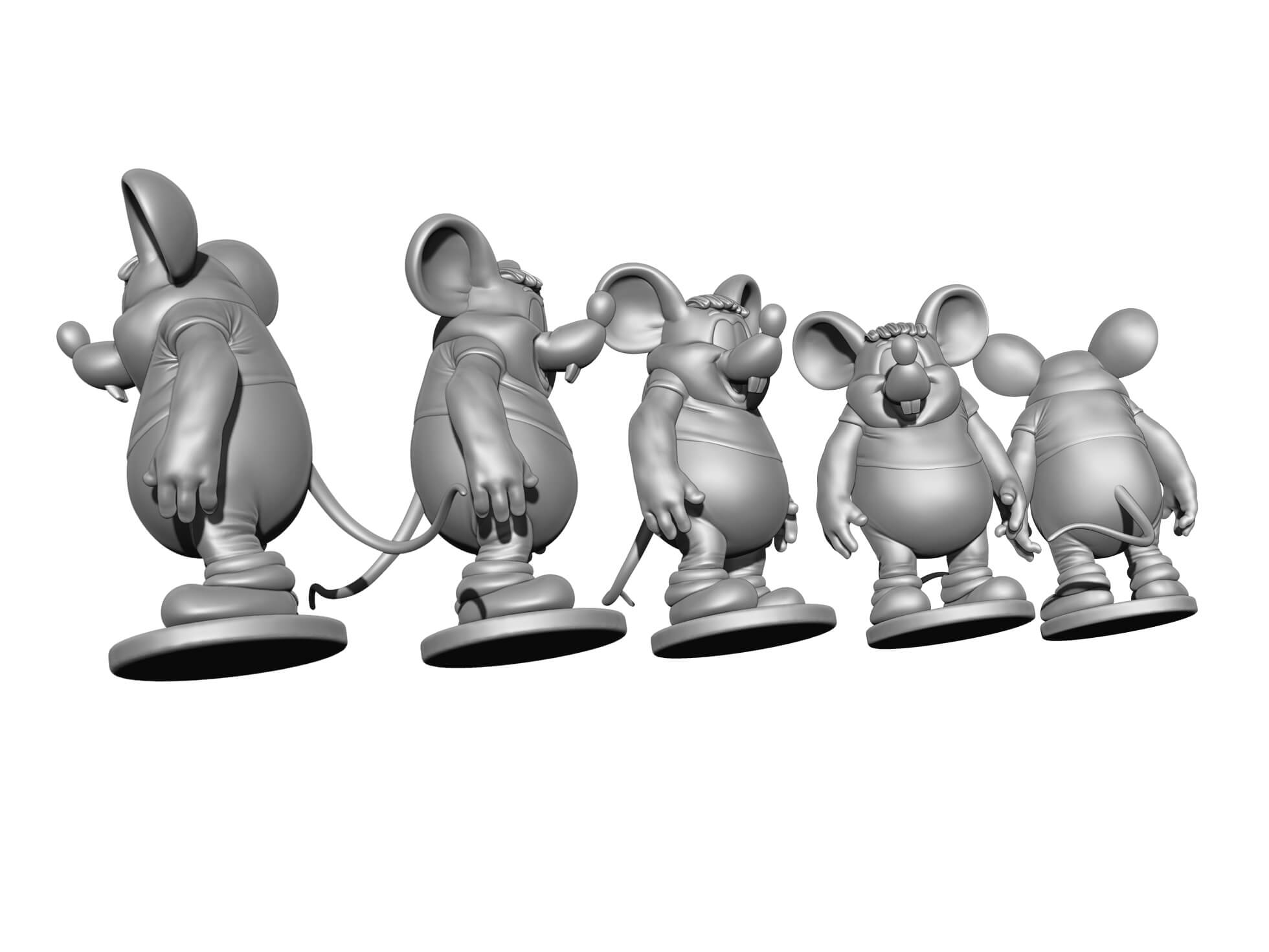 Fat Gray Mouse - 3D Model by naeem32