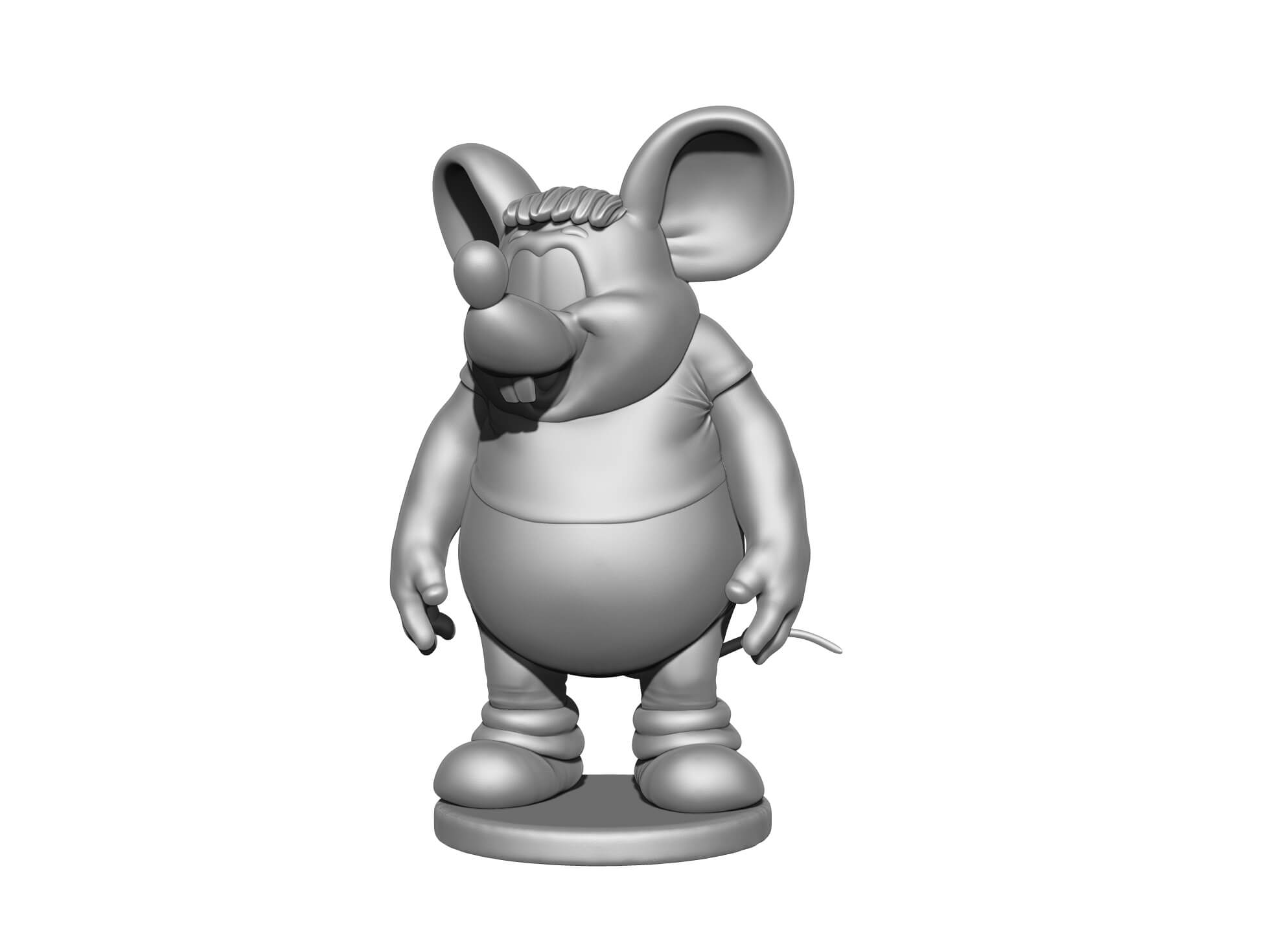 Fat Gray Mouse - 3D Model by naeem32