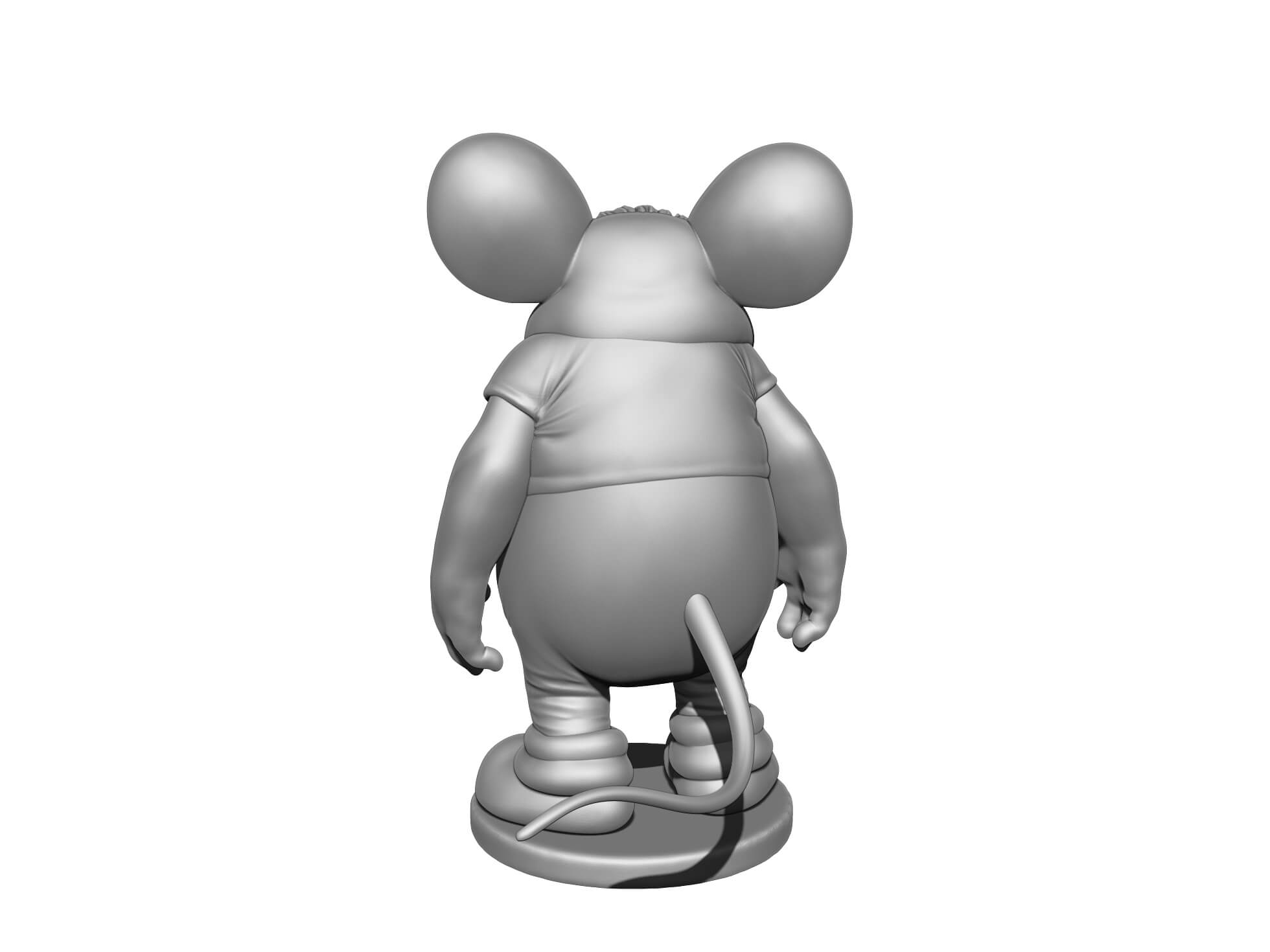 Fat Gray Mouse - 3D Model by naeem32