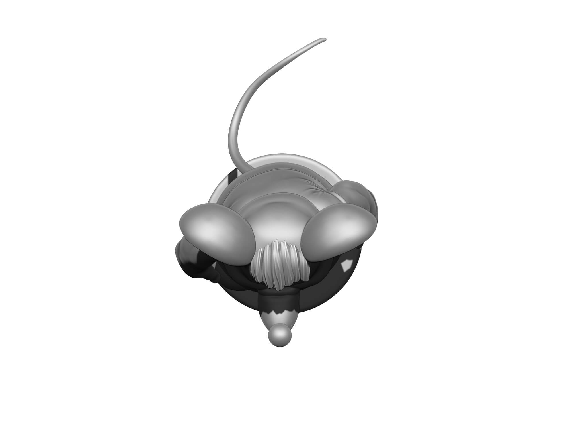 Fat Gray Mouse - 3D Model by naeem32