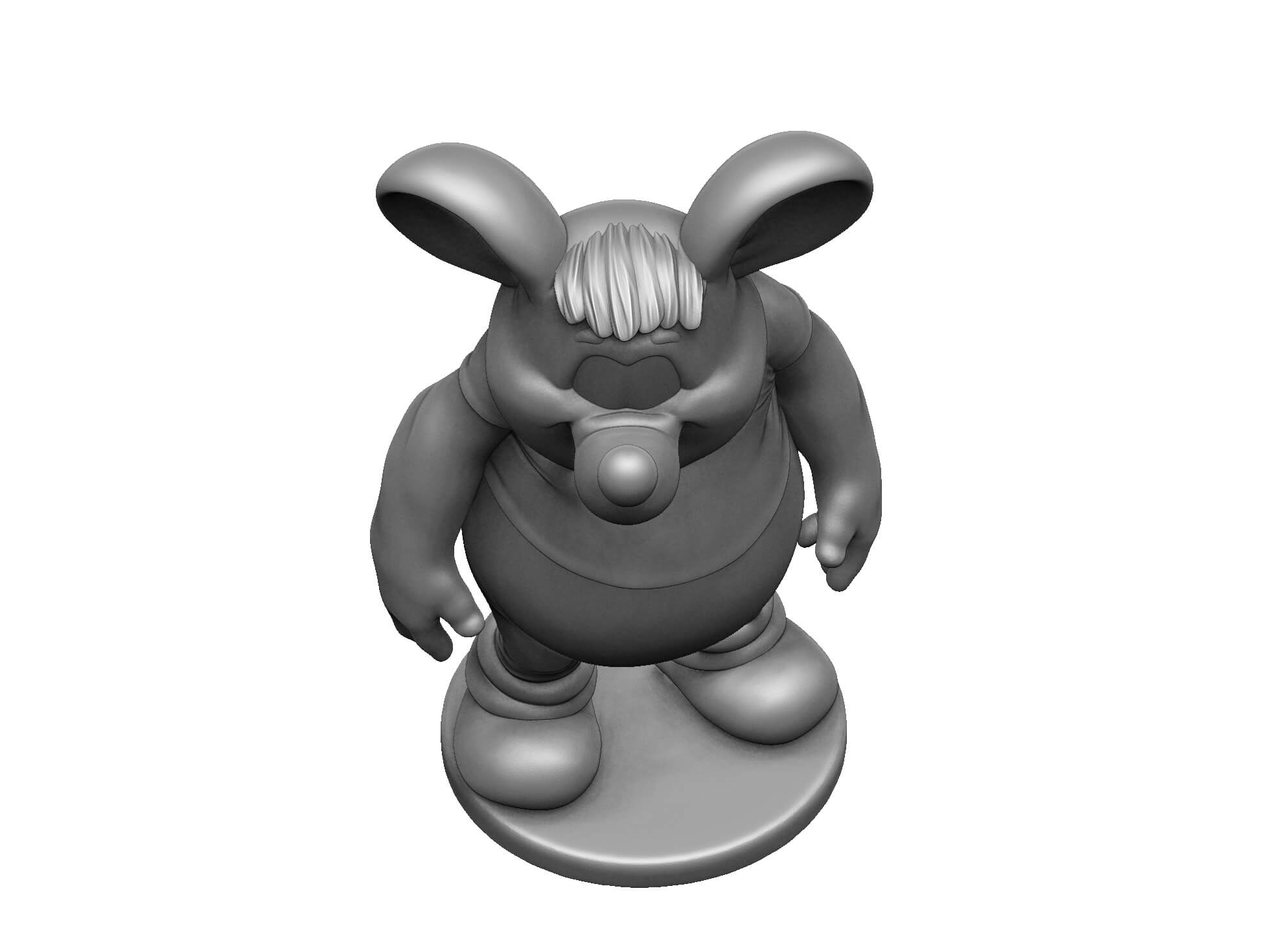 Fat Gray Mouse - 3D Model by naeem32