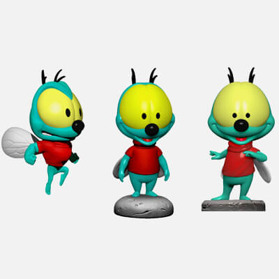 Fly Zipper From Chip 'N Dale Rescue Rangers (3 Options) - 3D Model by ...