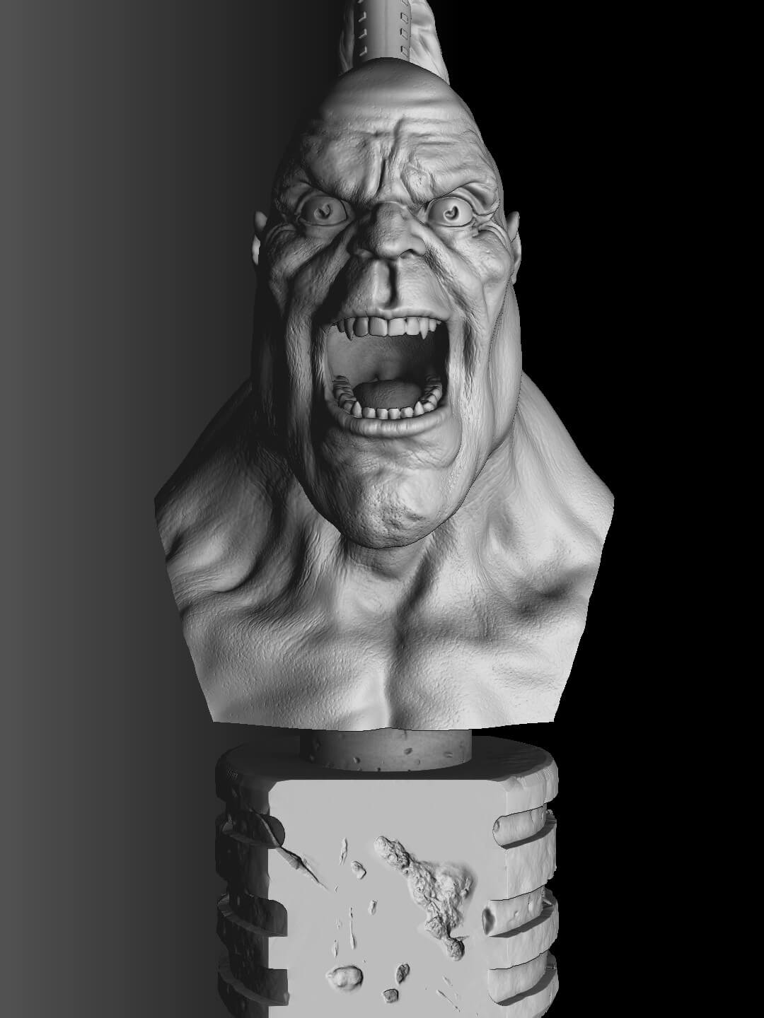 Goro 1995. Bust - 3D Model by naeem32