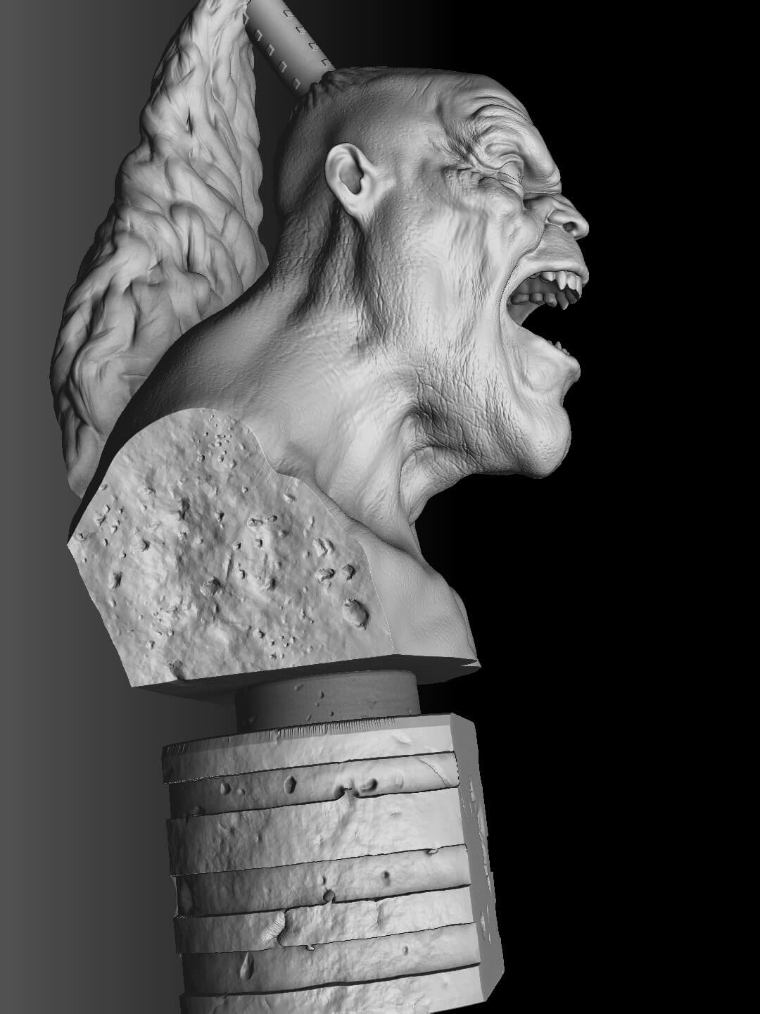Goro 1995. Bust - 3D Model by naeem32