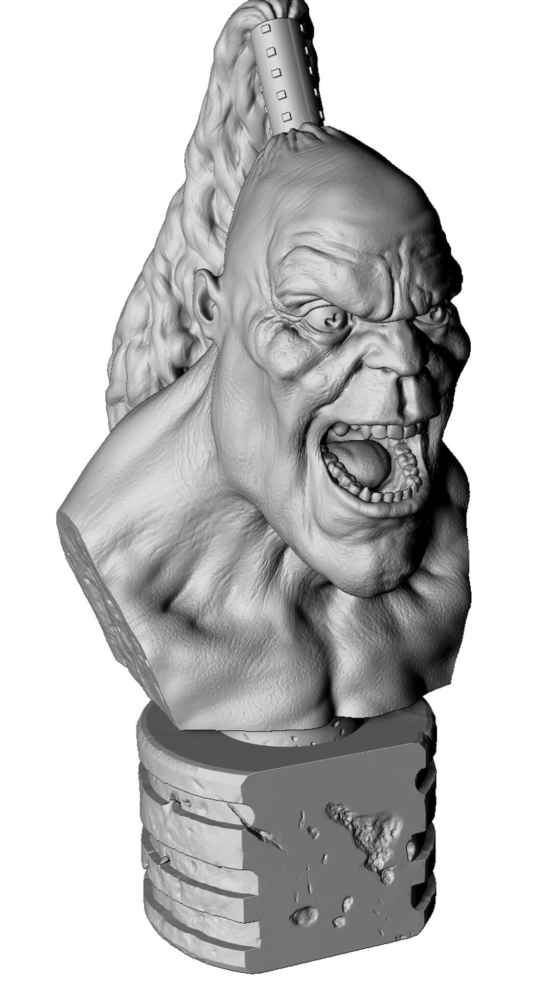 Goro 1995. Bust - 3D Model by naeem32