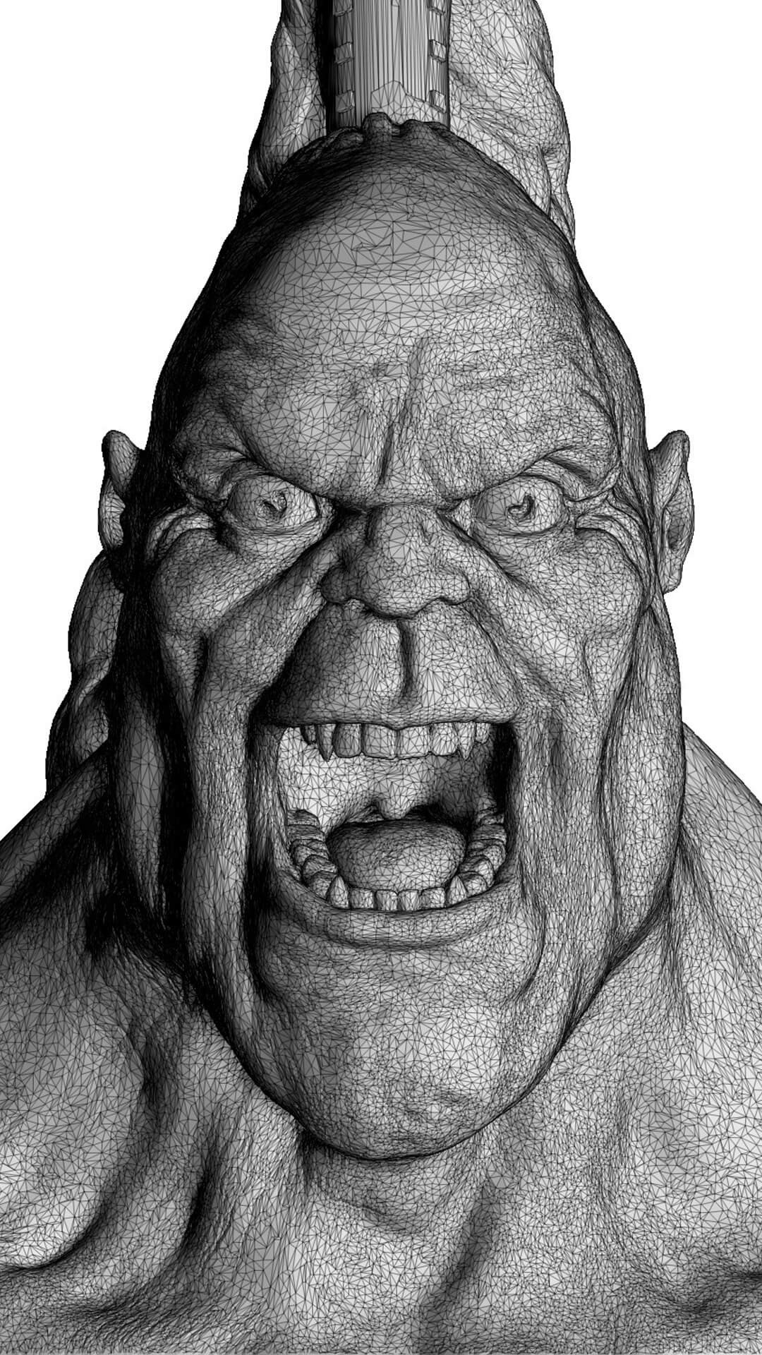 Goro 1995. Bust - 3D Model by naeem32