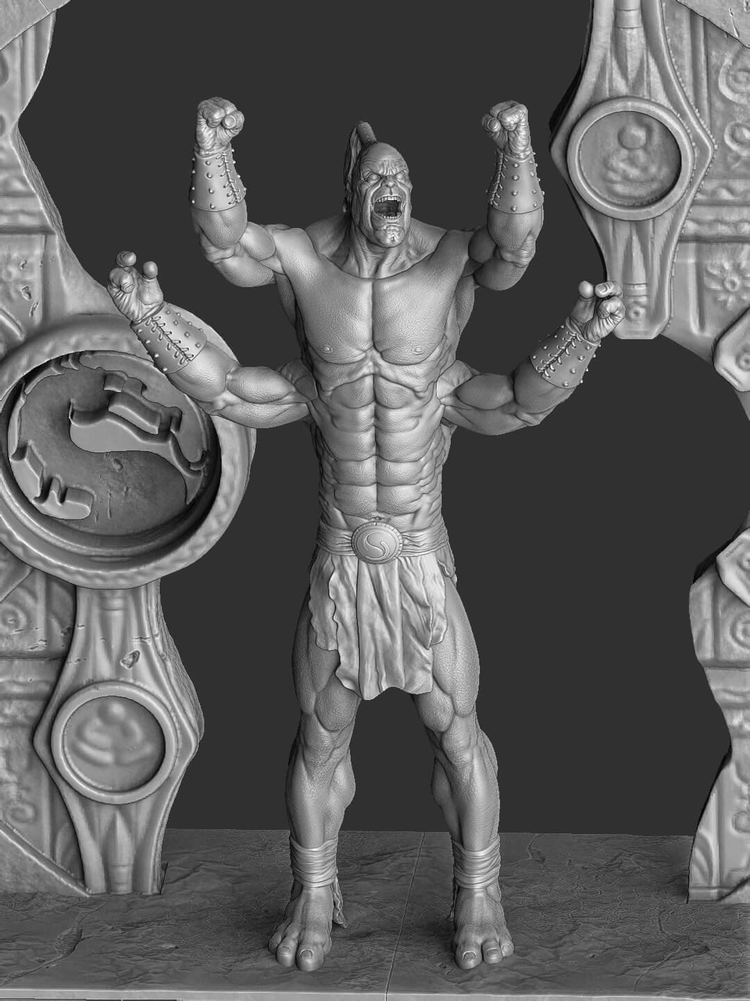 Goro Screams 1995 (Mortal Kombat) - 3D Model by naeem32