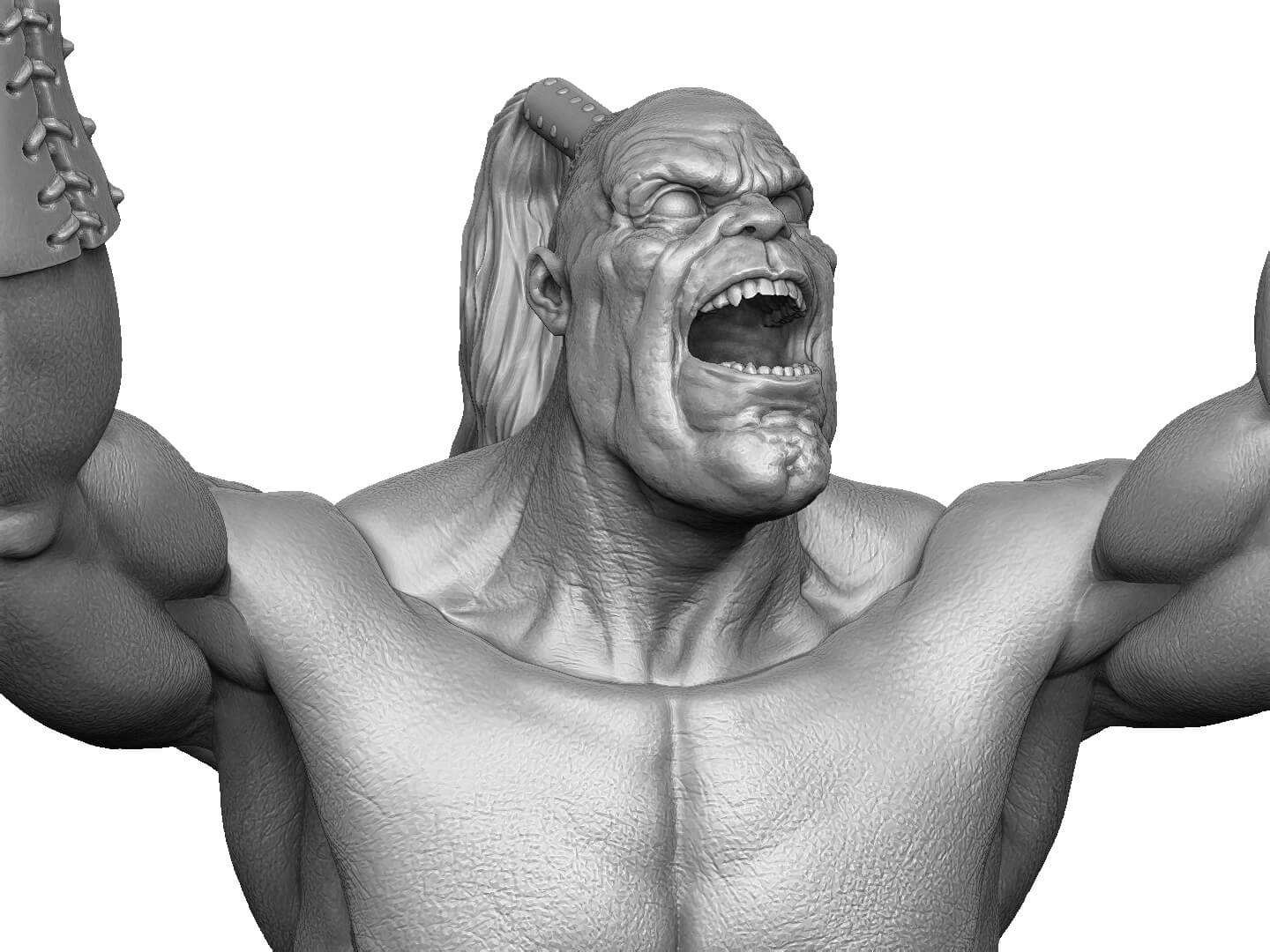 Goro Screams 1995 (Mortal Kombat) - 3D Model by naeem32