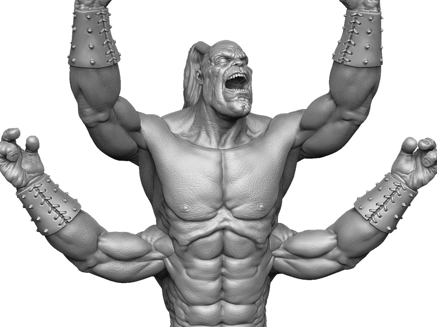 Goro Screams 1995 (Mortal Kombat) - 3D Model by naeem32