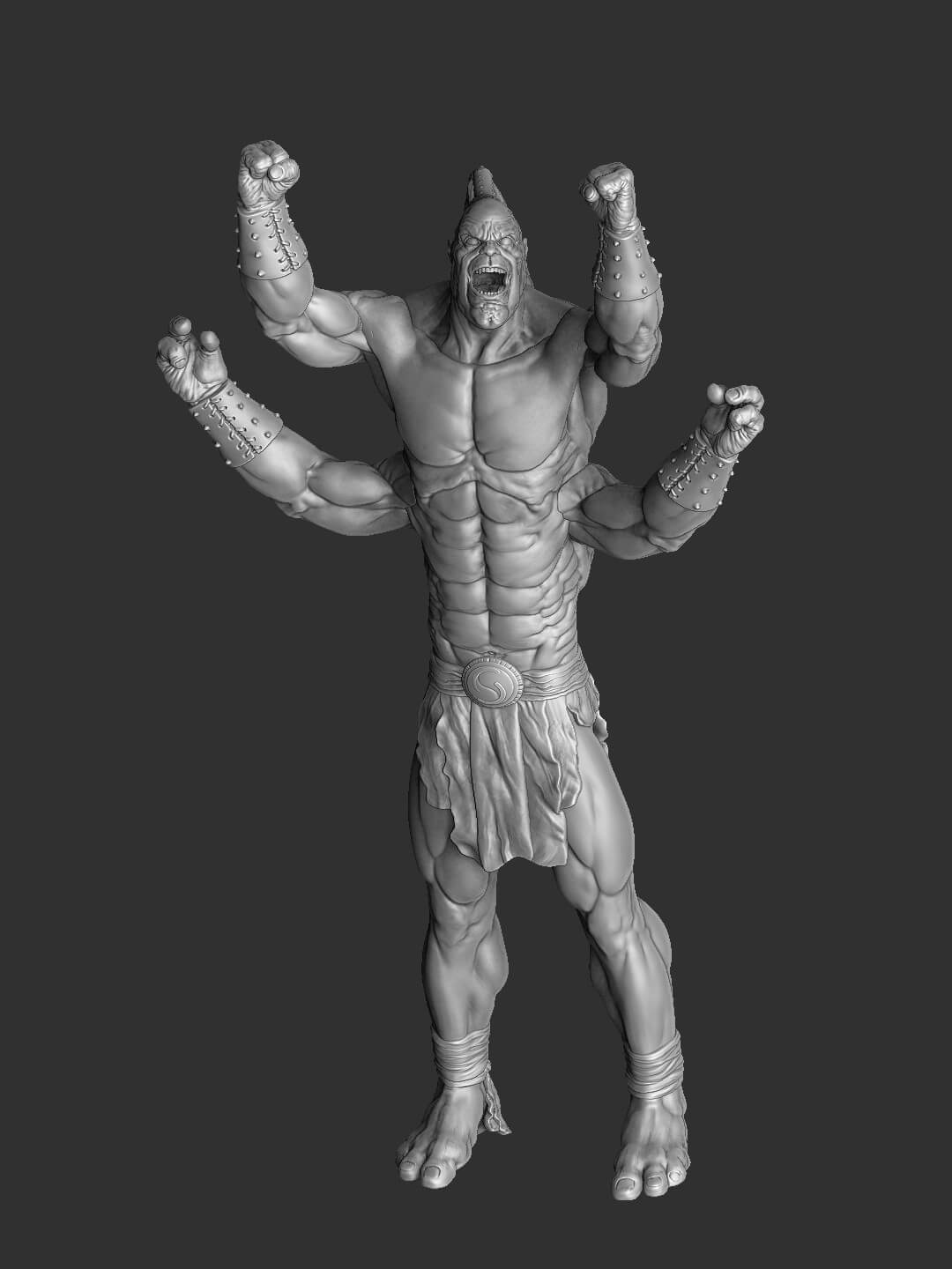 Goro Screams 1995 (Mortal Kombat) - 3D Model by naeem32