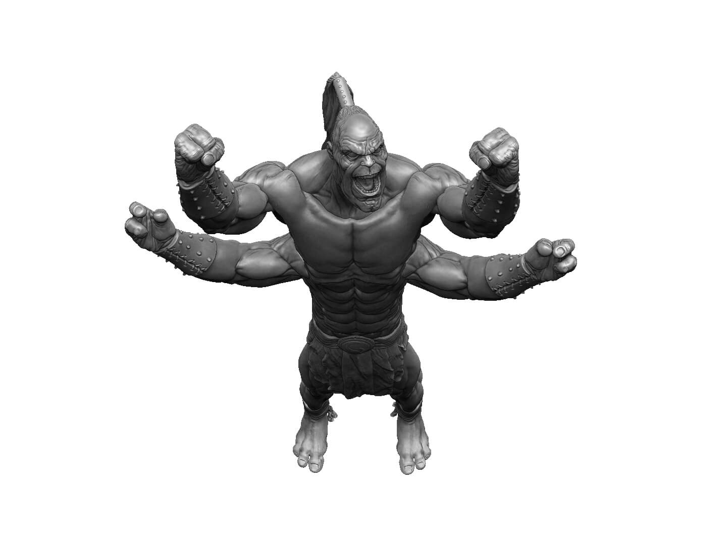 Goro Screams 1995 (Mortal Kombat) - 3D Model by naeem32