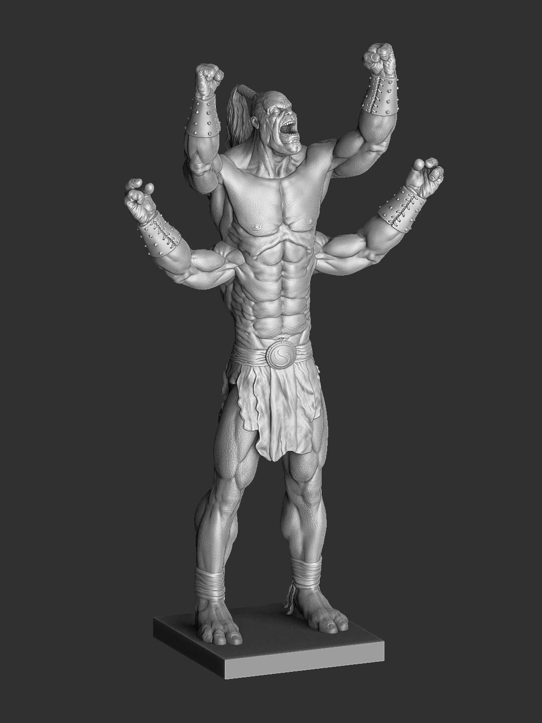 Goro Screams 1995 (Mortal Kombat) - 3D Model by naeem32