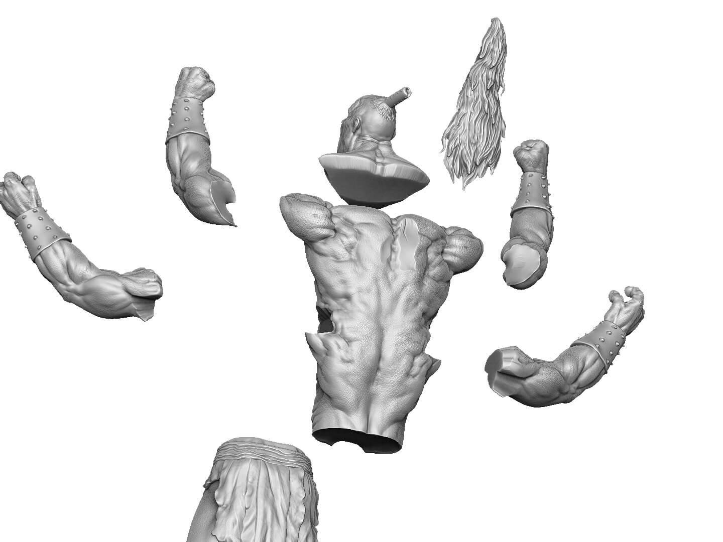 Goro Screams 1995 (Mortal Kombat) - 3D Model by naeem32