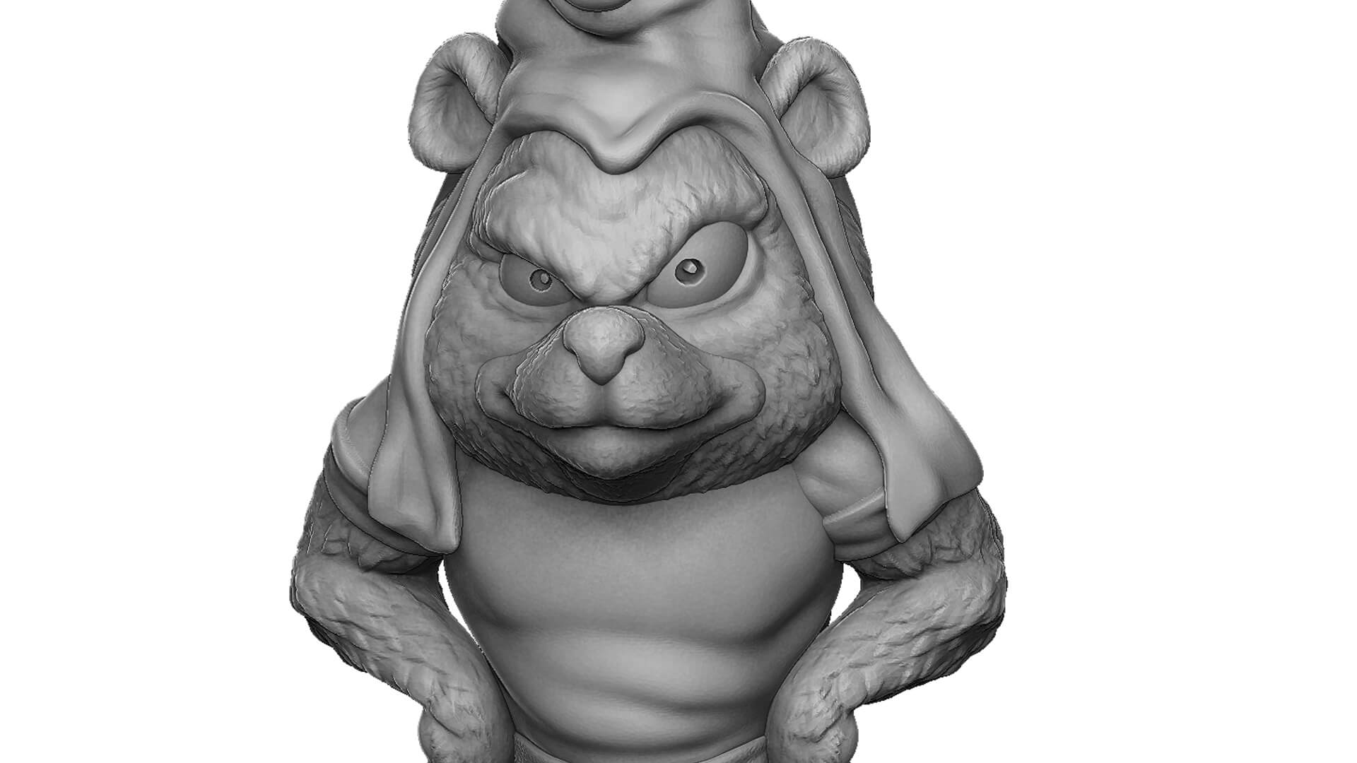 Gruffi Gummy Bear for 3D Printing Stl by naeem32