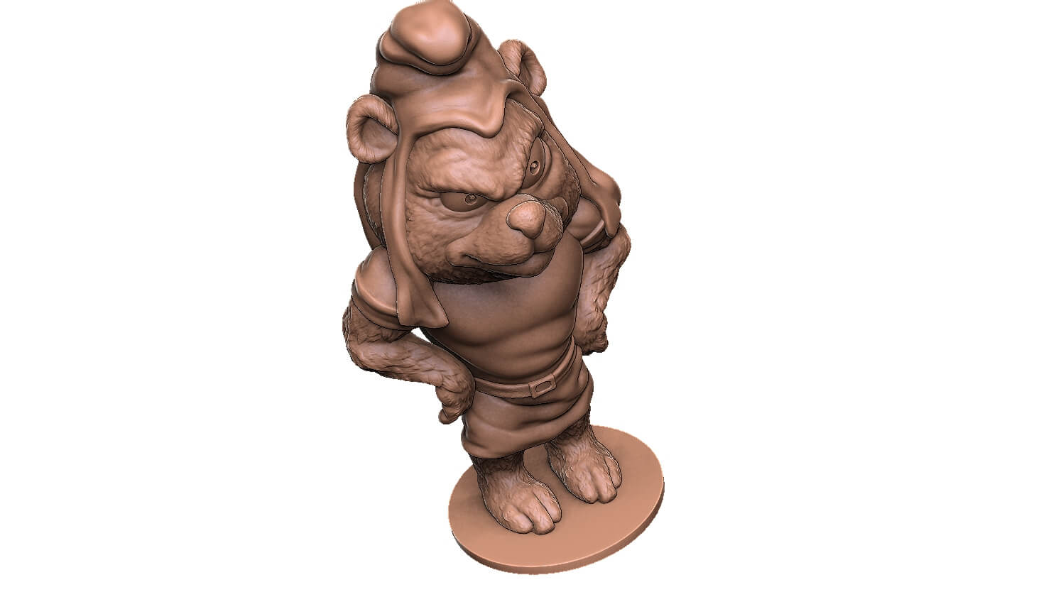 Gruffi Gummy Bear for 3D Printing Stl by naeem32