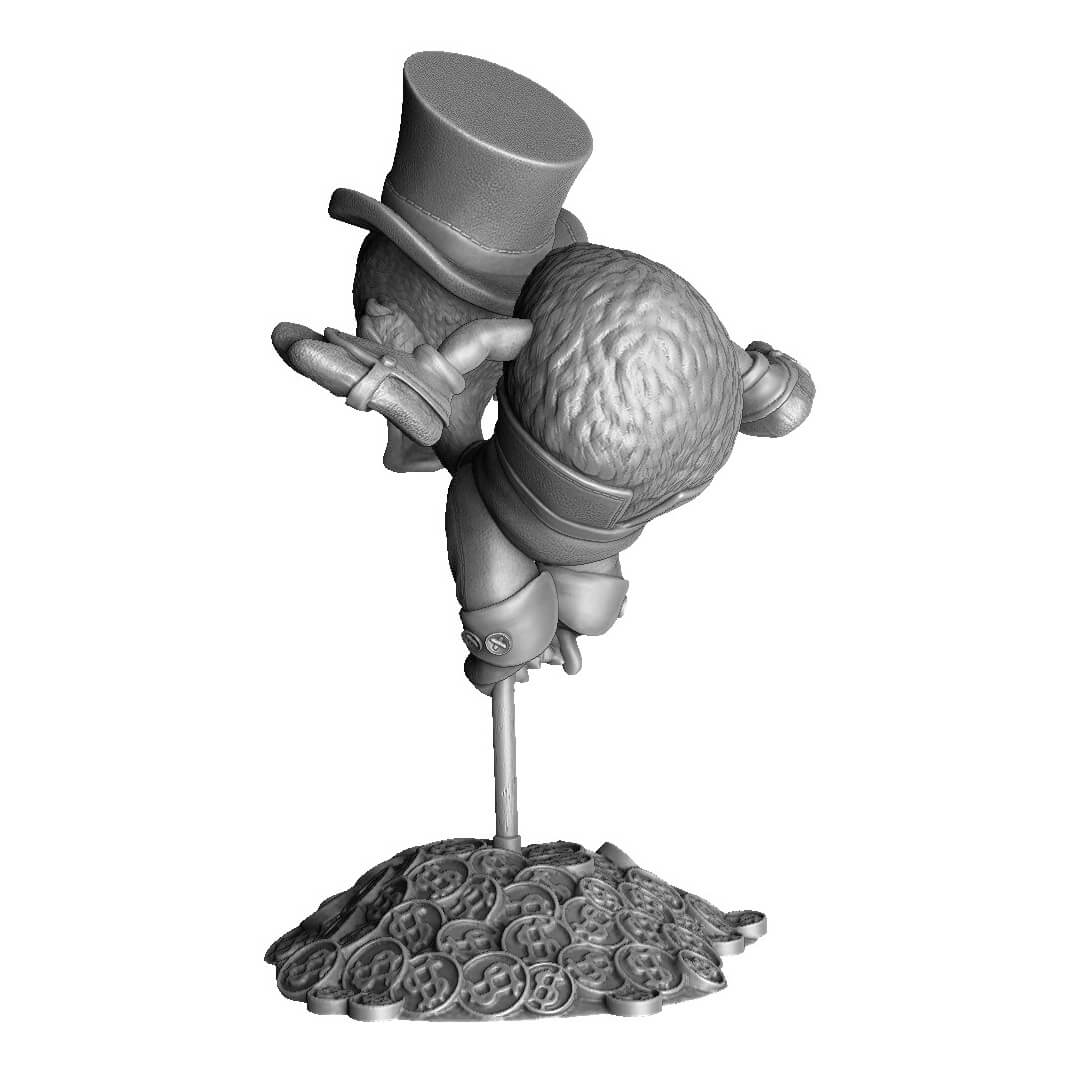 Happy Scrooge Mcduck - 3D Model by naeem32