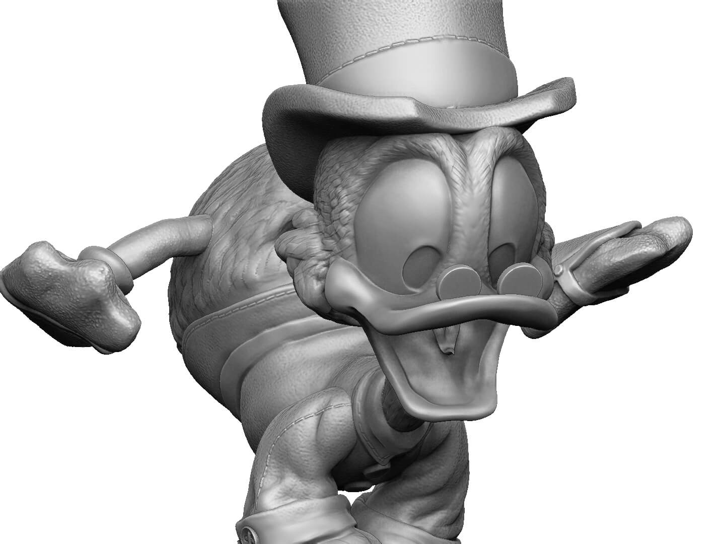 Happy Scrooge Mcduck - 3D Model by naeem32