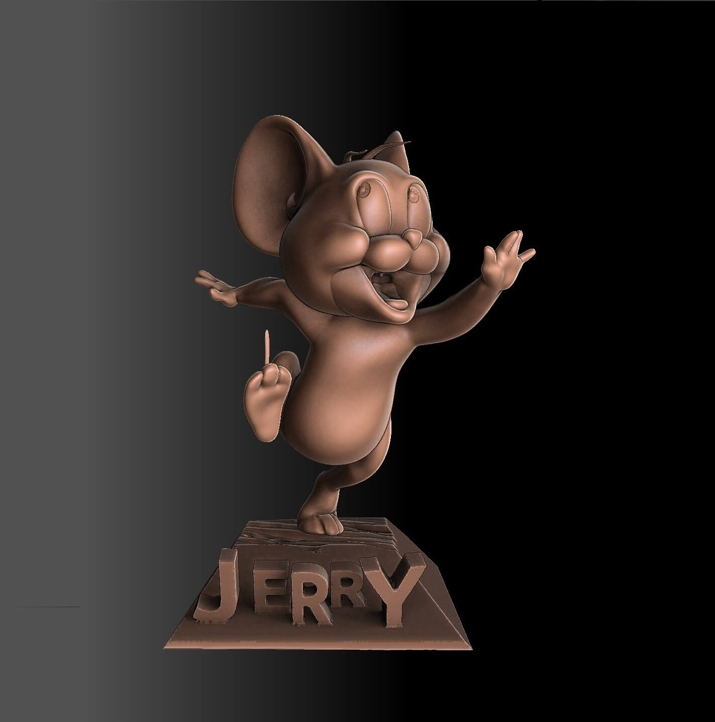 Jerry Mouse from the cartoon "Tom and Jerry" - 3D Model by naeem32