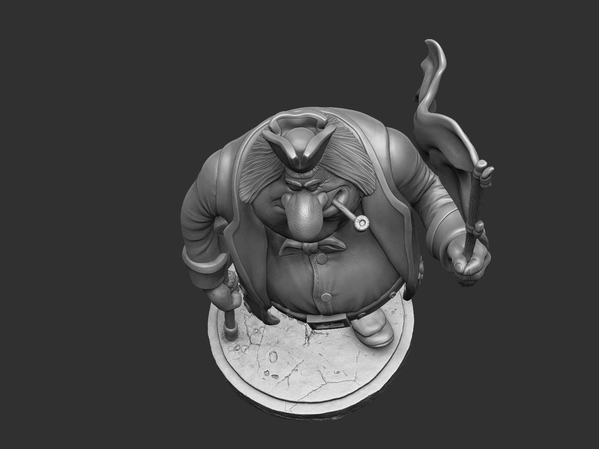 John Silver From "Treasure Island" - 3D Model by naeem32