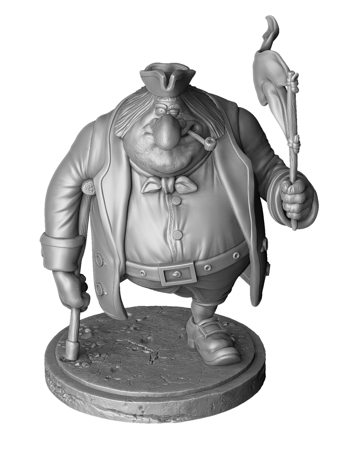 John Silver From "Treasure Island" - 3D Model by naeem32