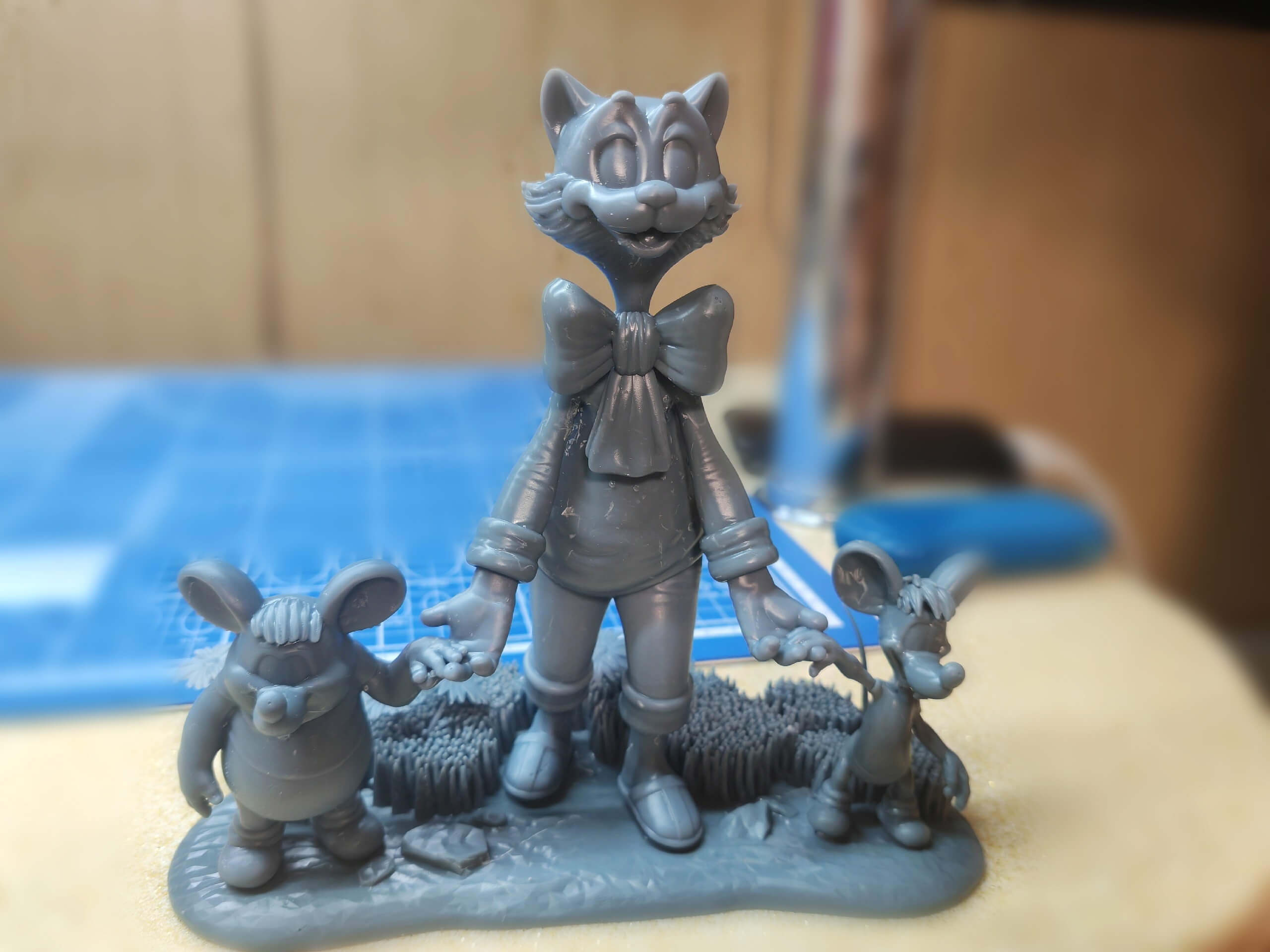 Leopold The Cat With Mice - 3D Model by naeem32