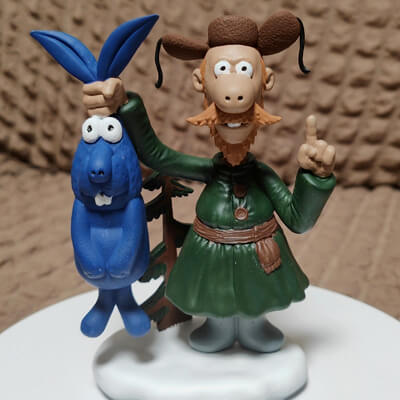 Man With a Hare - 3D Model by naeem32