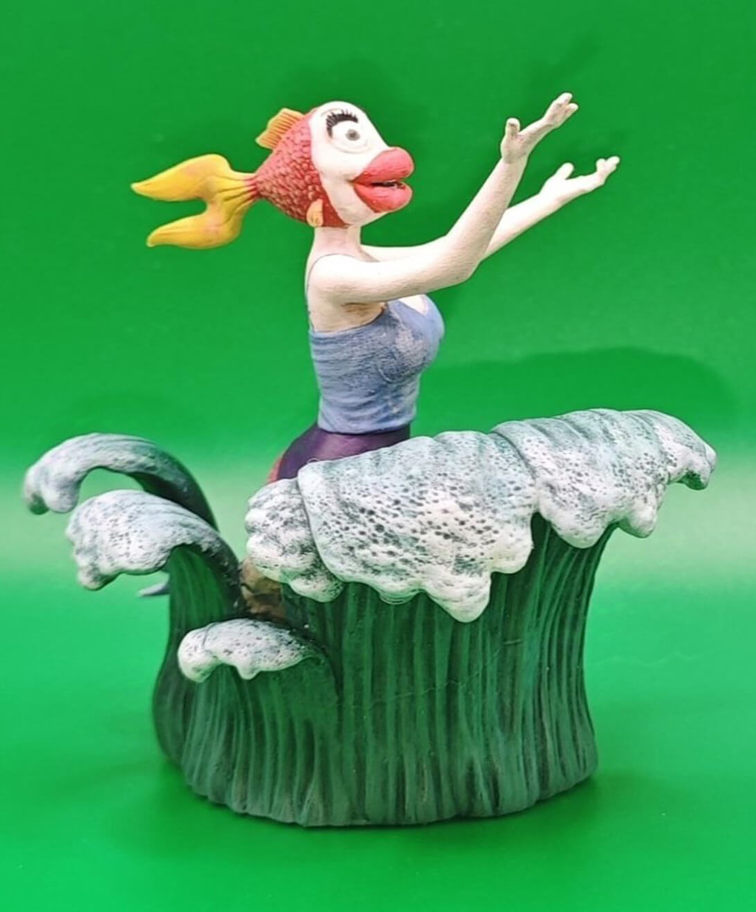 Mermaid in The Blue Sea - 3D Model by naeem32