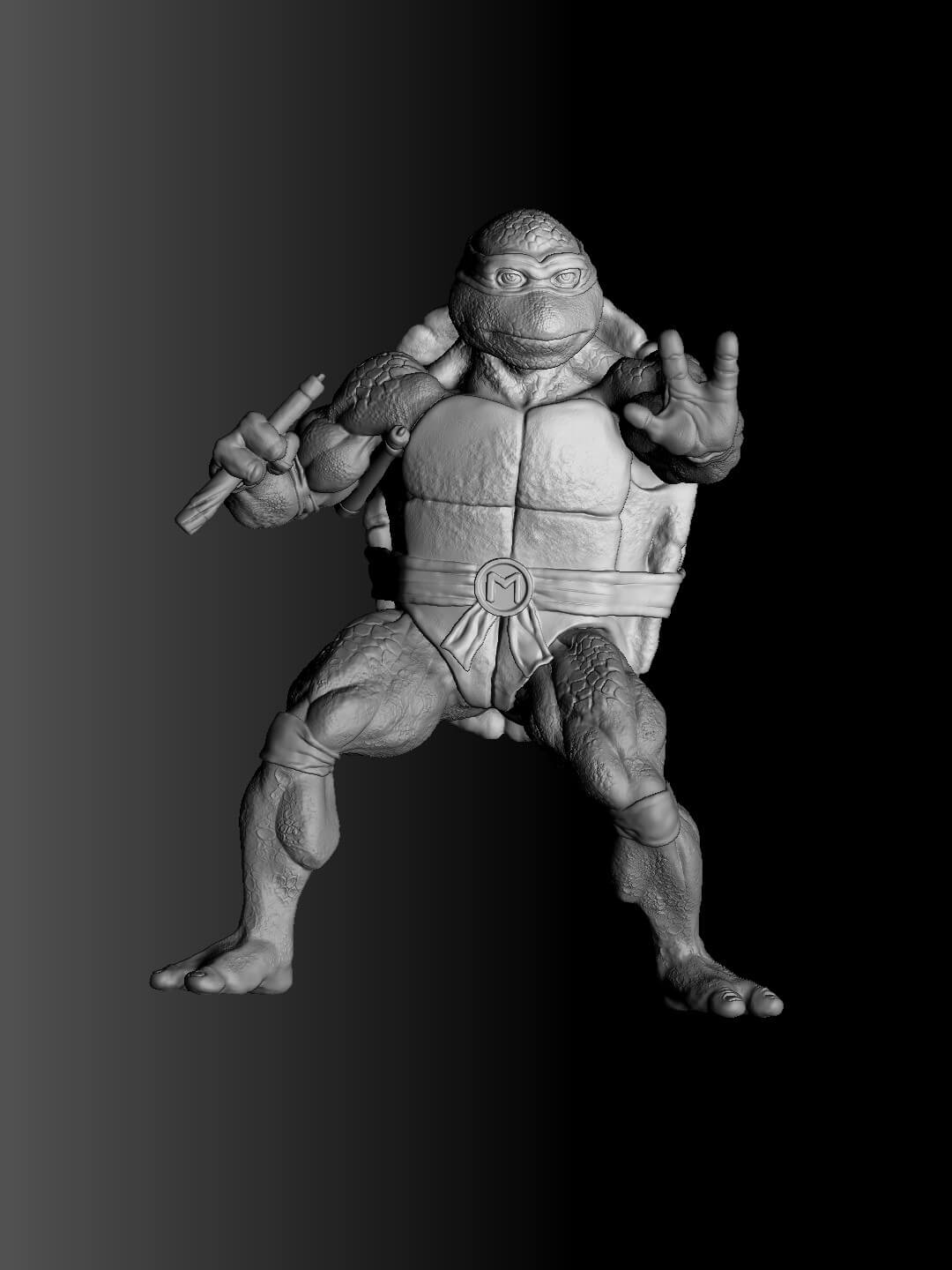 Michelangello (Ninja Turtles) - 3D Model by naeem32
