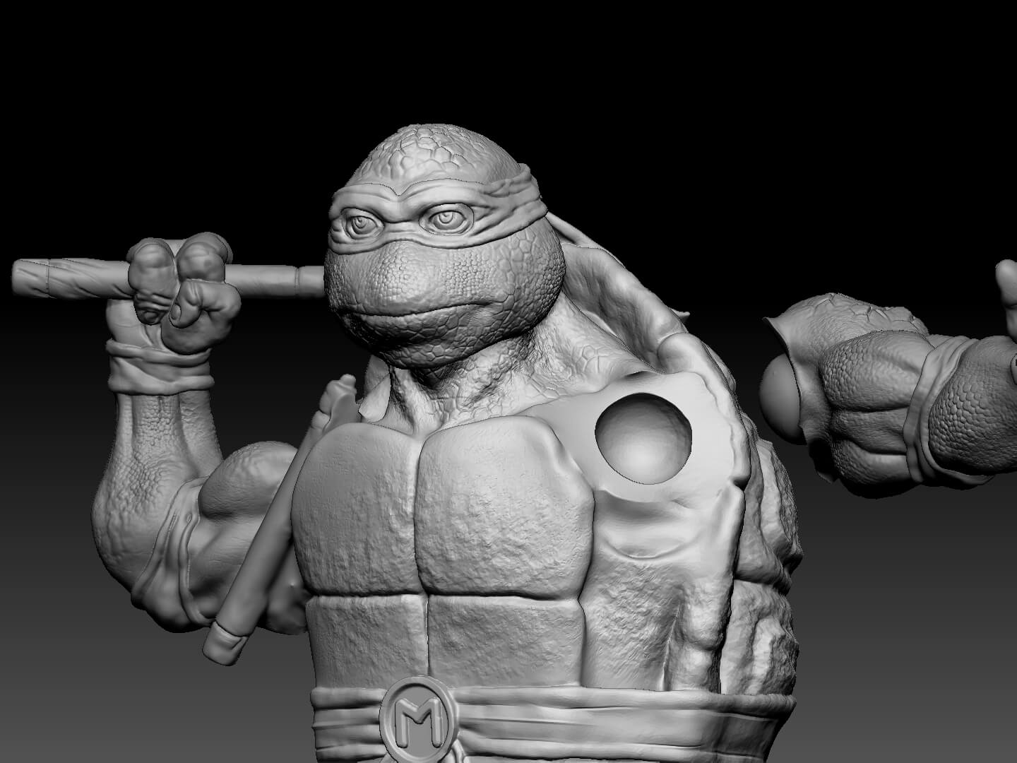 Michelangello (Ninja Turtles) - 3D Model by naeem32
