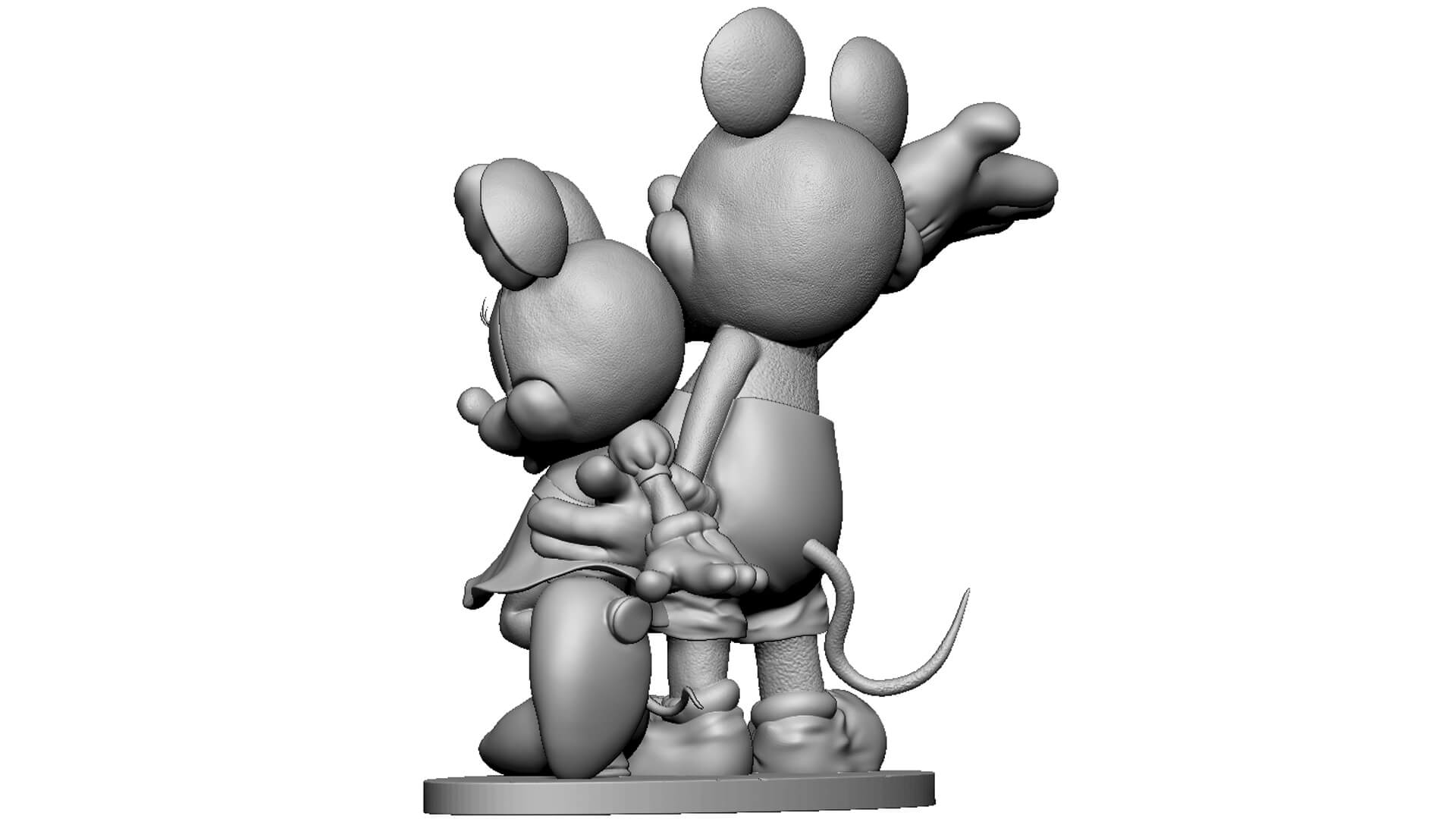Mickey and Minnie Mouse - 3D Model by naeem32