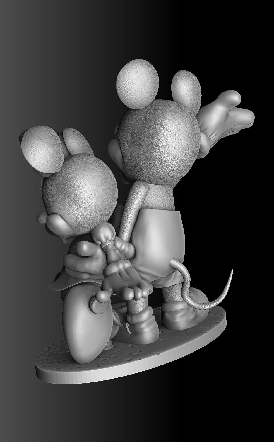 Mickey and Minnie Mouse - 3D Model by naeem32