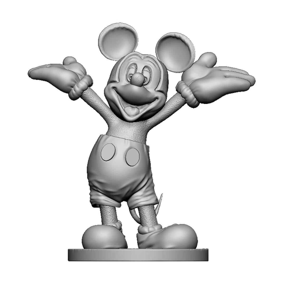 Mickey, Minnie Mouse and Pluto - 3D Model by naeem32