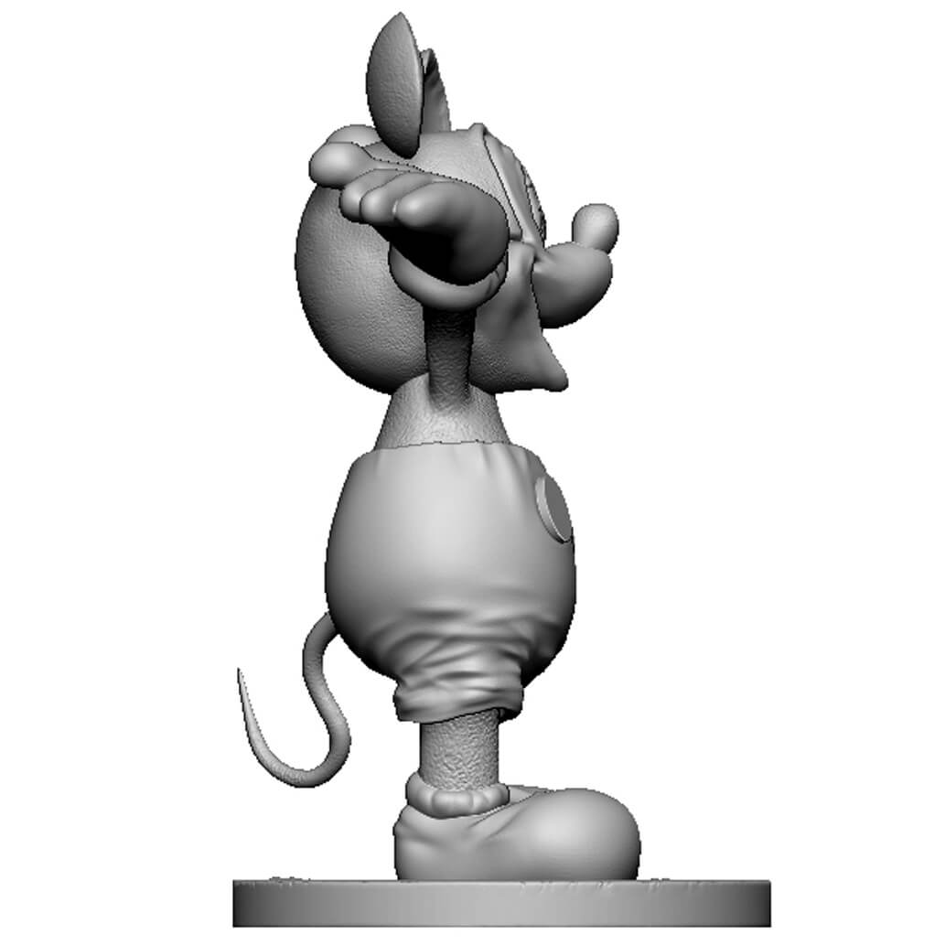 Mickey, Minnie Mouse and Pluto - 3D Model by naeem32