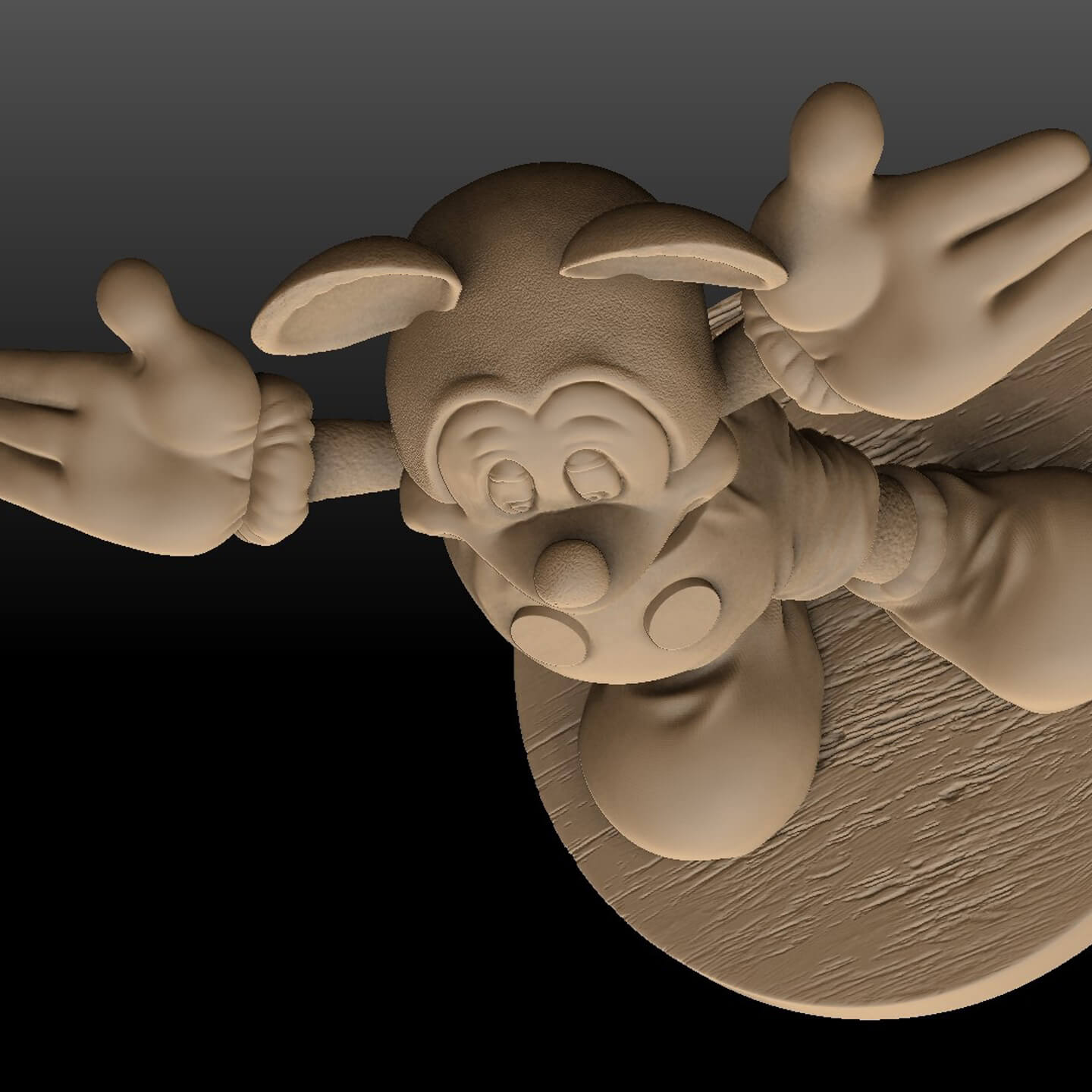 Mickey, Minnie Mouse and Pluto - 3D Model by naeem32