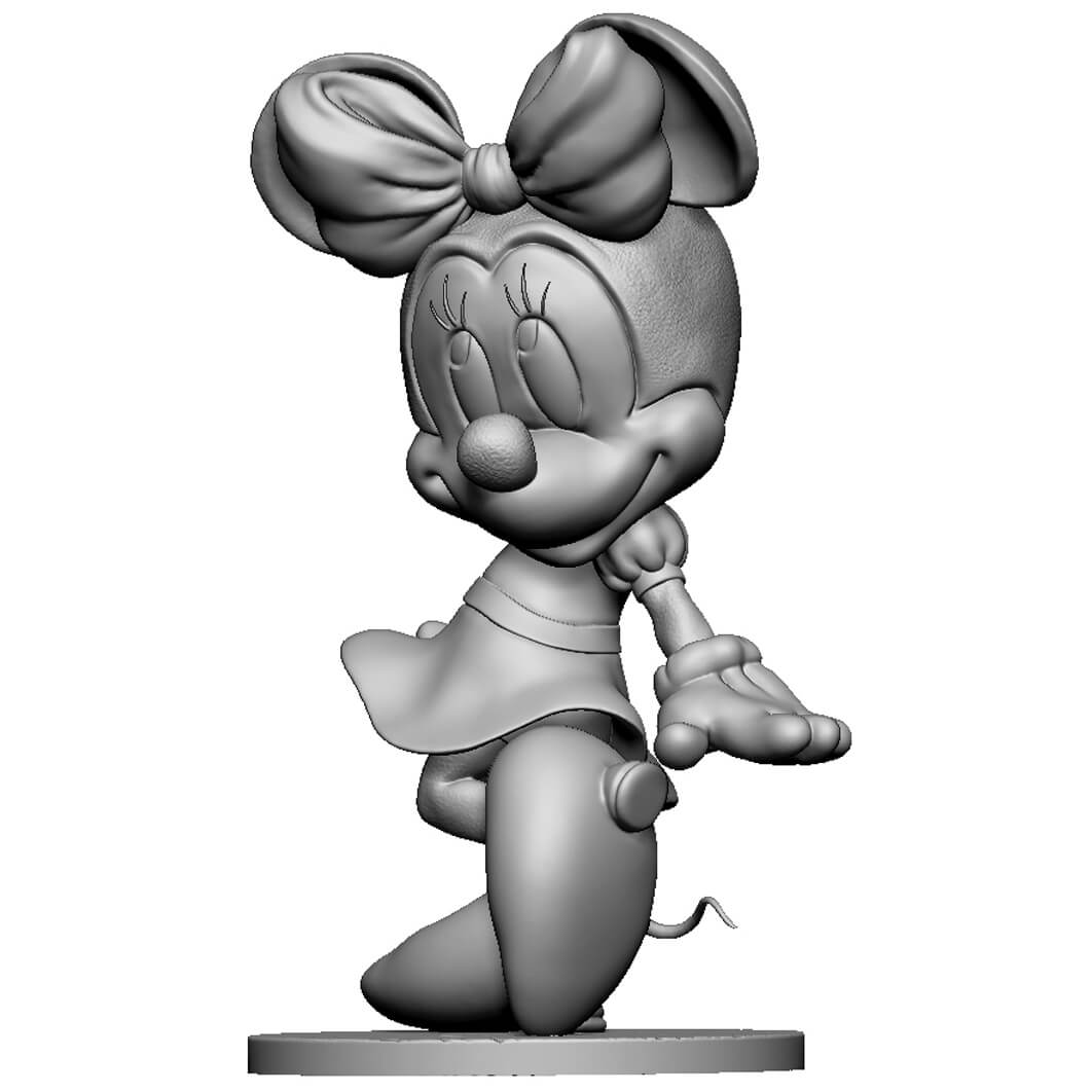 Mickey, Minnie Mouse and Pluto - 3D Model by naeem32