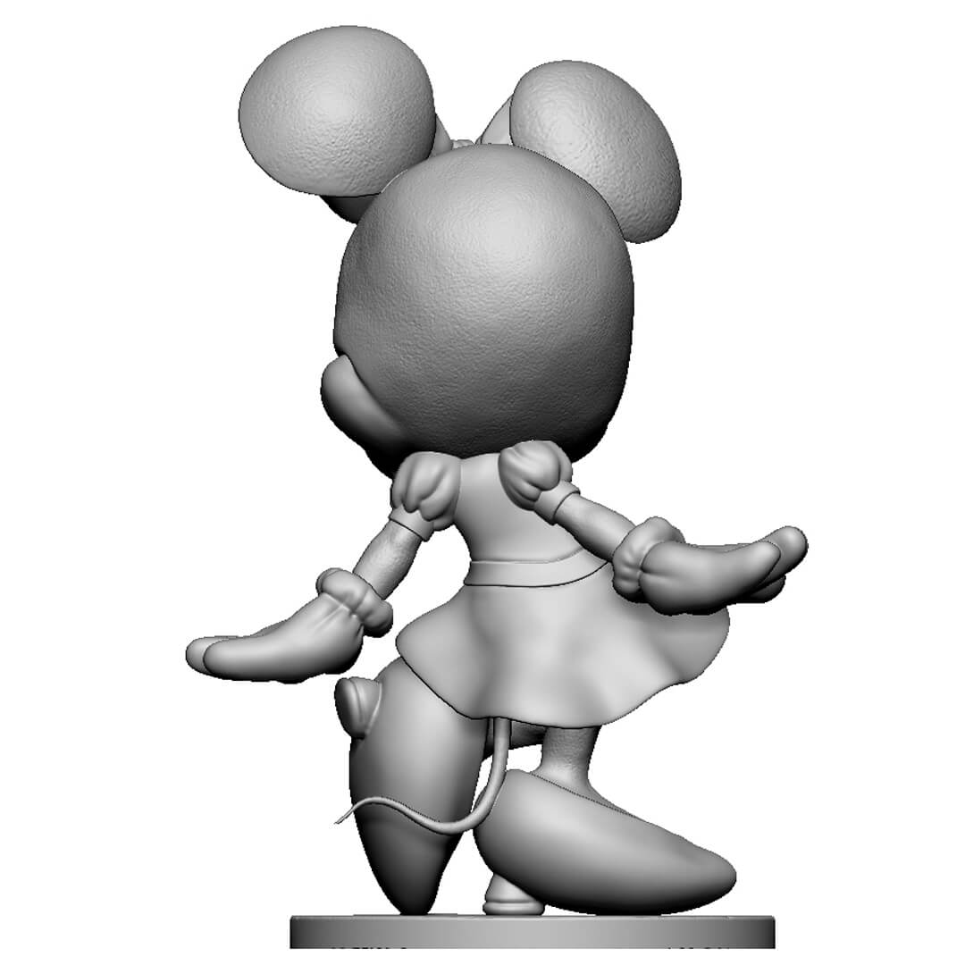 Mickey, Minnie Mouse and Pluto - 3D Model by naeem32