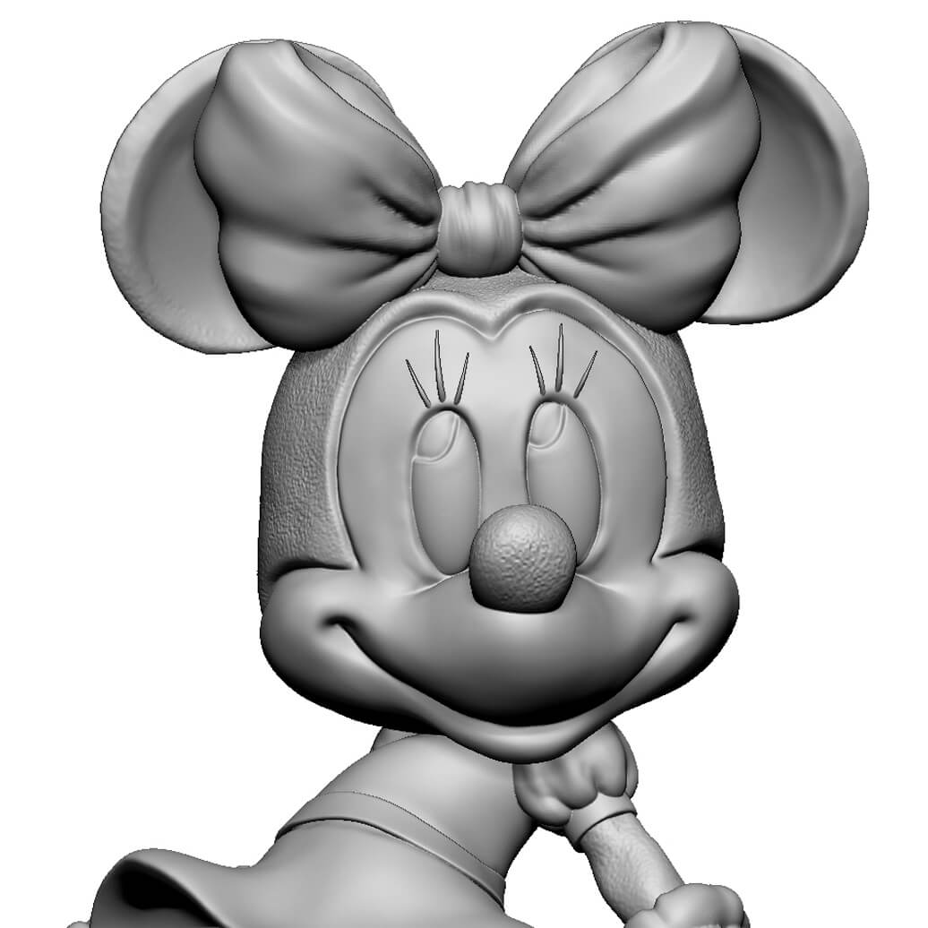Mickey, Minnie Mouse and Pluto - 3D Model by naeem32