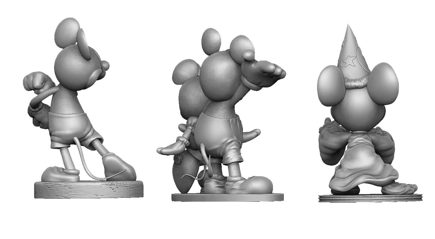 Mickey Mouse (3 Options) - 3D Model by naeem32