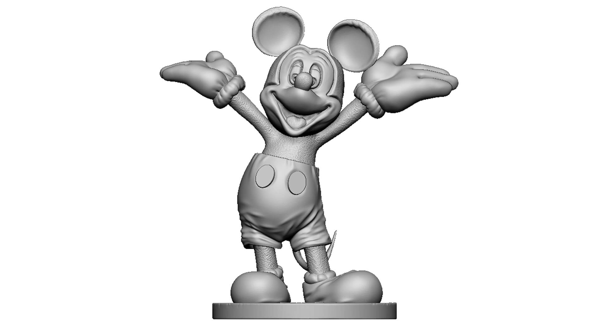 Mickey Mouse Classic - 3D Model by naeem32